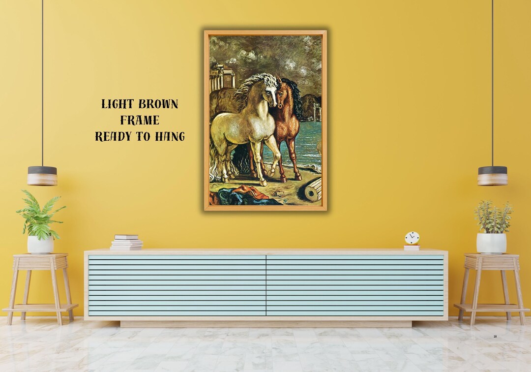 The Horses of Apollo Art Print, Giorgio De Chirico Canvas Reproduction ...