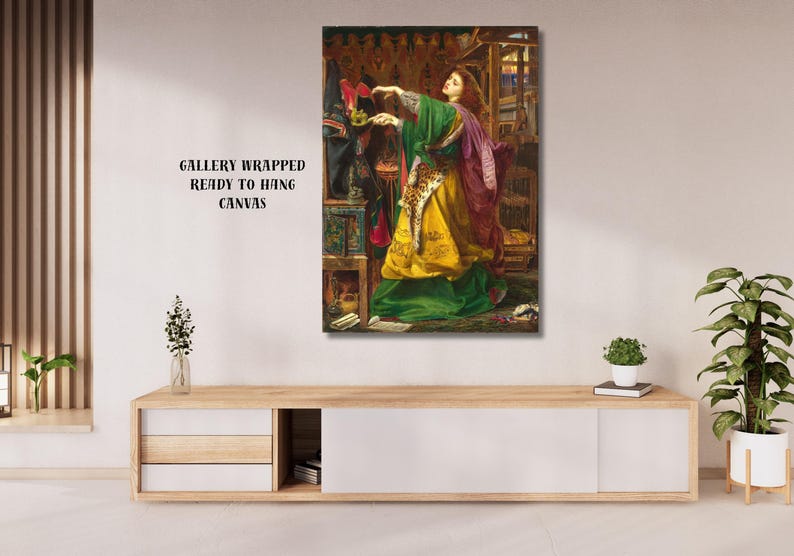 Frederick Sandys Morgan Le Fay Art Print, Gallery Wrapped Canvas - Etsy