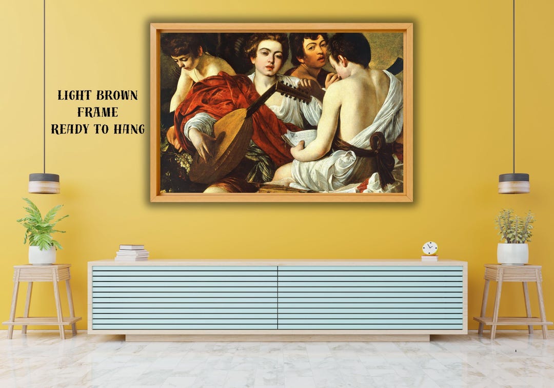 Caravaggio : the Musicians (1595) Canvas Gallery Wrapped or Framed ...