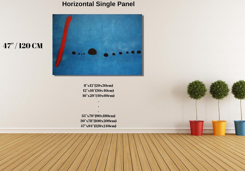Impressão em tela Joan Miró Azul II, Arte Moderna Abstrata - Etsy Portugal