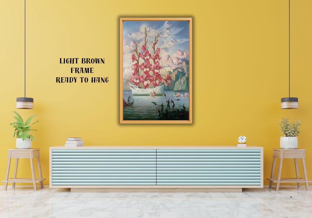 Vladimir Kush 'arrival of the Flower Ship' Canvas Print: Surrealist ...