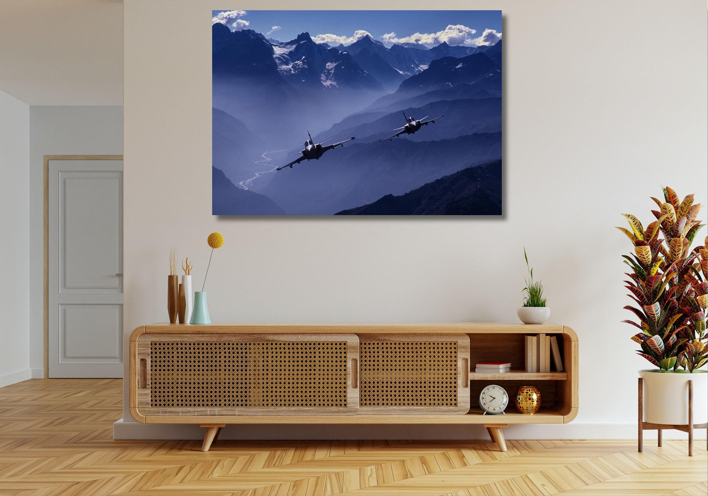 Military Fighter Jet Canvas Print, Aviation Wall Art - Etsy