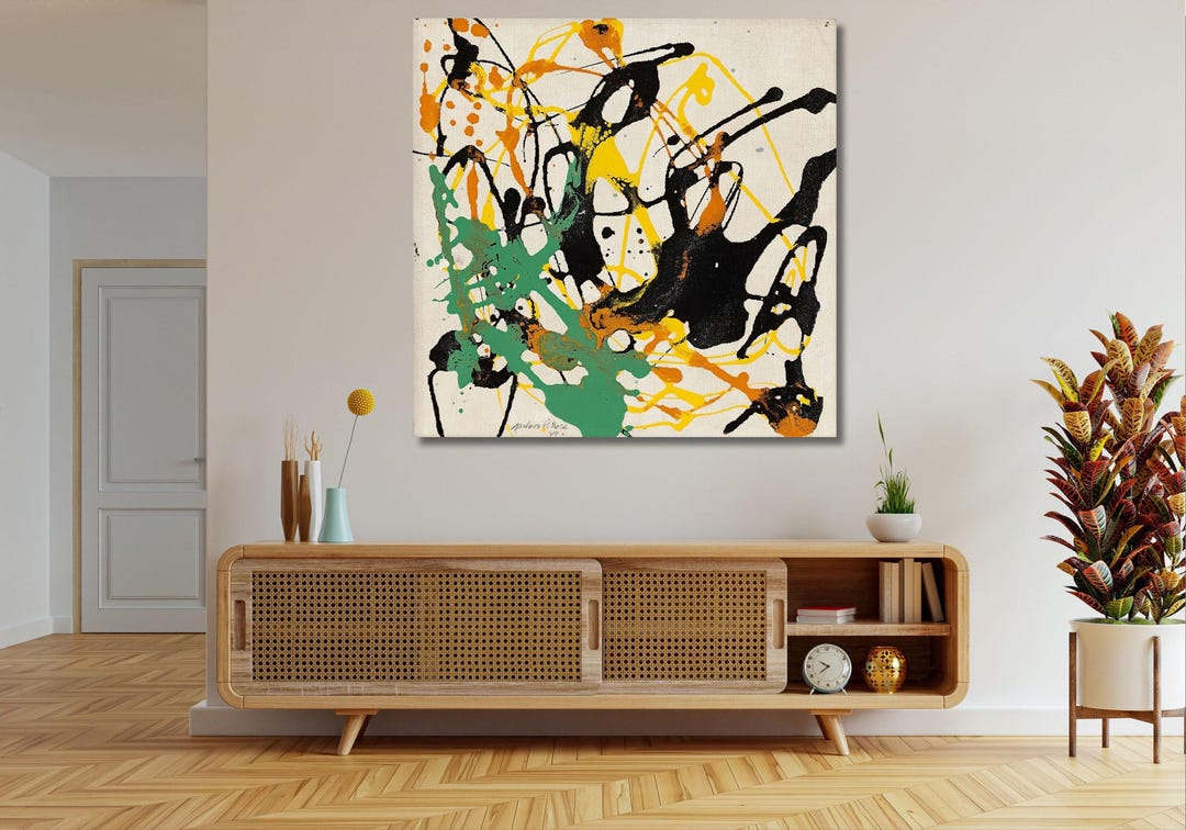 Jackson Pollock Number 28 Art Print, Abstract Expressionism Canvas - Etsy