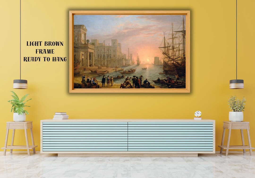 Claude Lorrain Seaport Sunset Canvas Art, Baroque Style, Ready to Hang ...