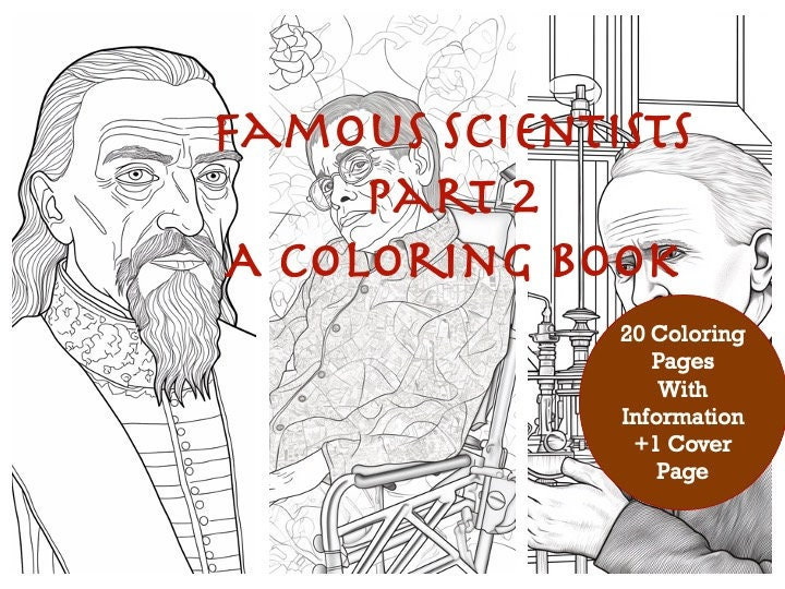 Famous Scientist Coloring Pages