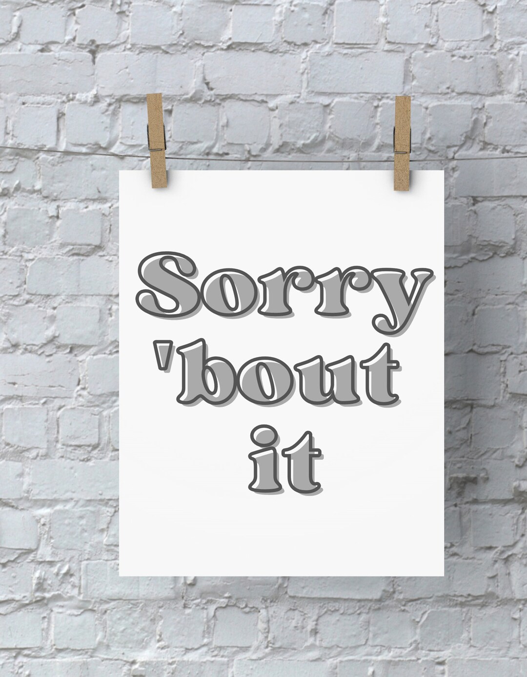 Sorry 'bout It - PNG & SVG Digital File Download - Etsy