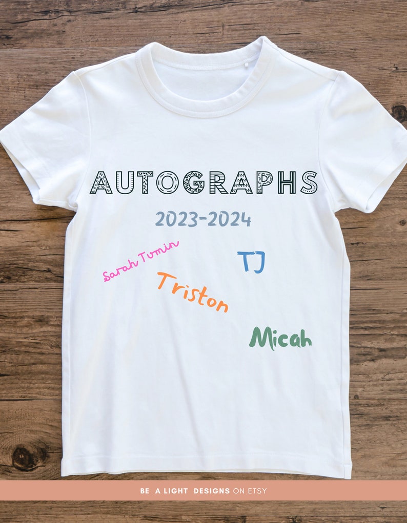 Autographs - SVG & PNG Digital File Instant Download - Etsy
