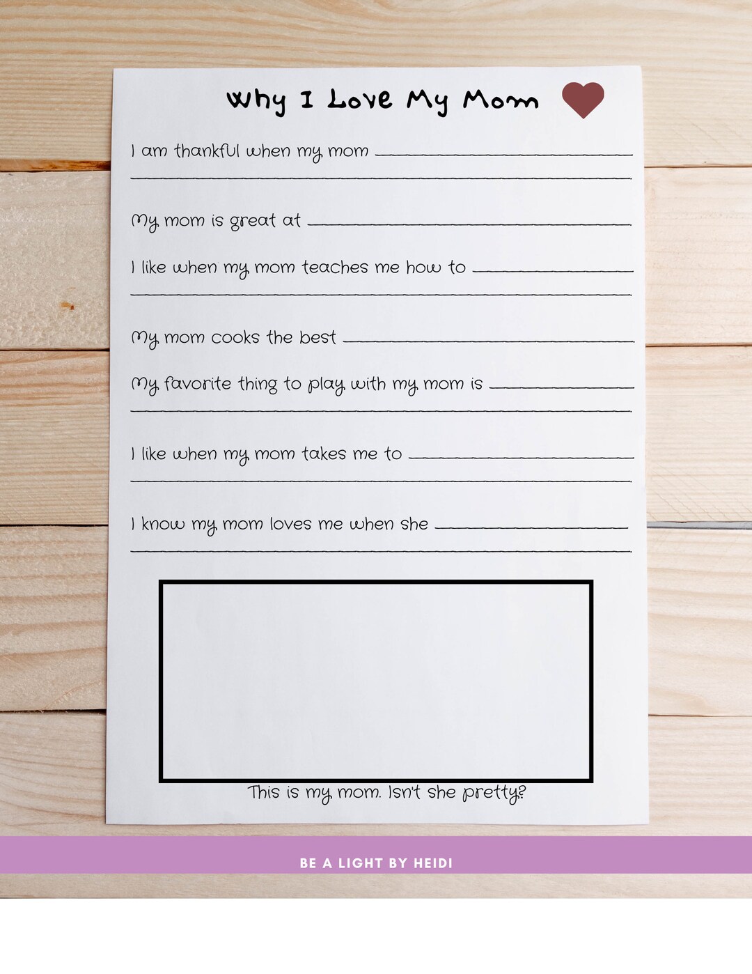 Letter for Mom SVG & PNG Digital File Instant Download Printable for ...