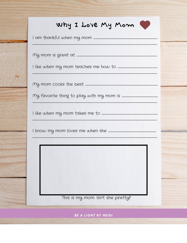 Letter for Mom SVG & PNG Digital File Instant Download Printable for ...
