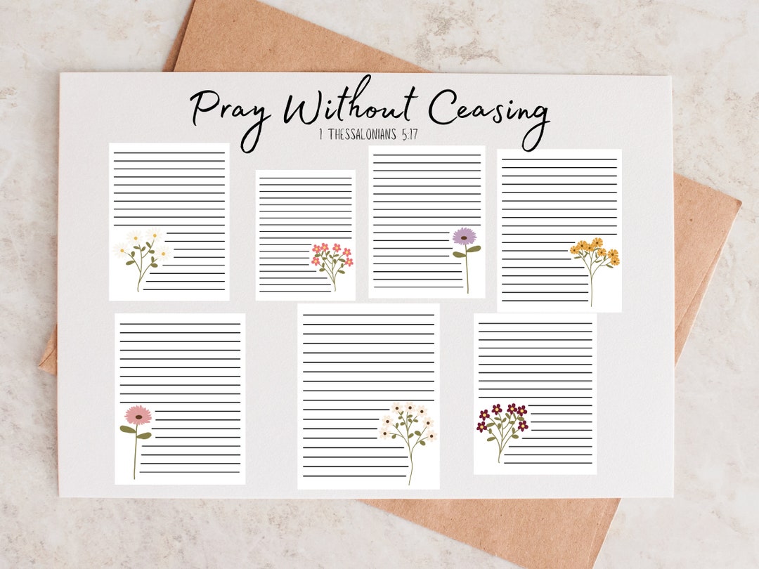 Pray Without Ceasing Prayer Board SVG & PNG Instant Digital File ...