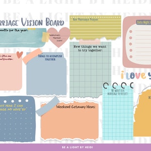 Marriage Vision Board PNG & SVG Digital File Instant Download Printable ...
