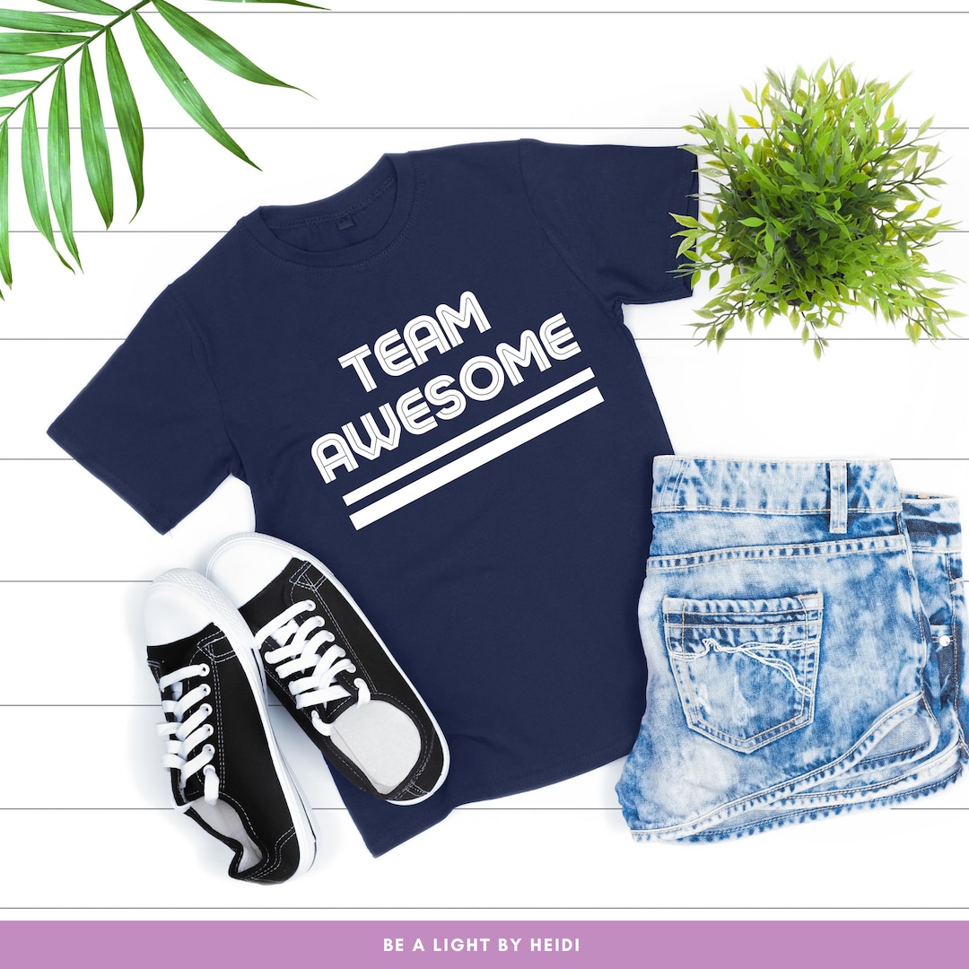 Team Awesome SVG & PNG Digital File Download in White - Etsy