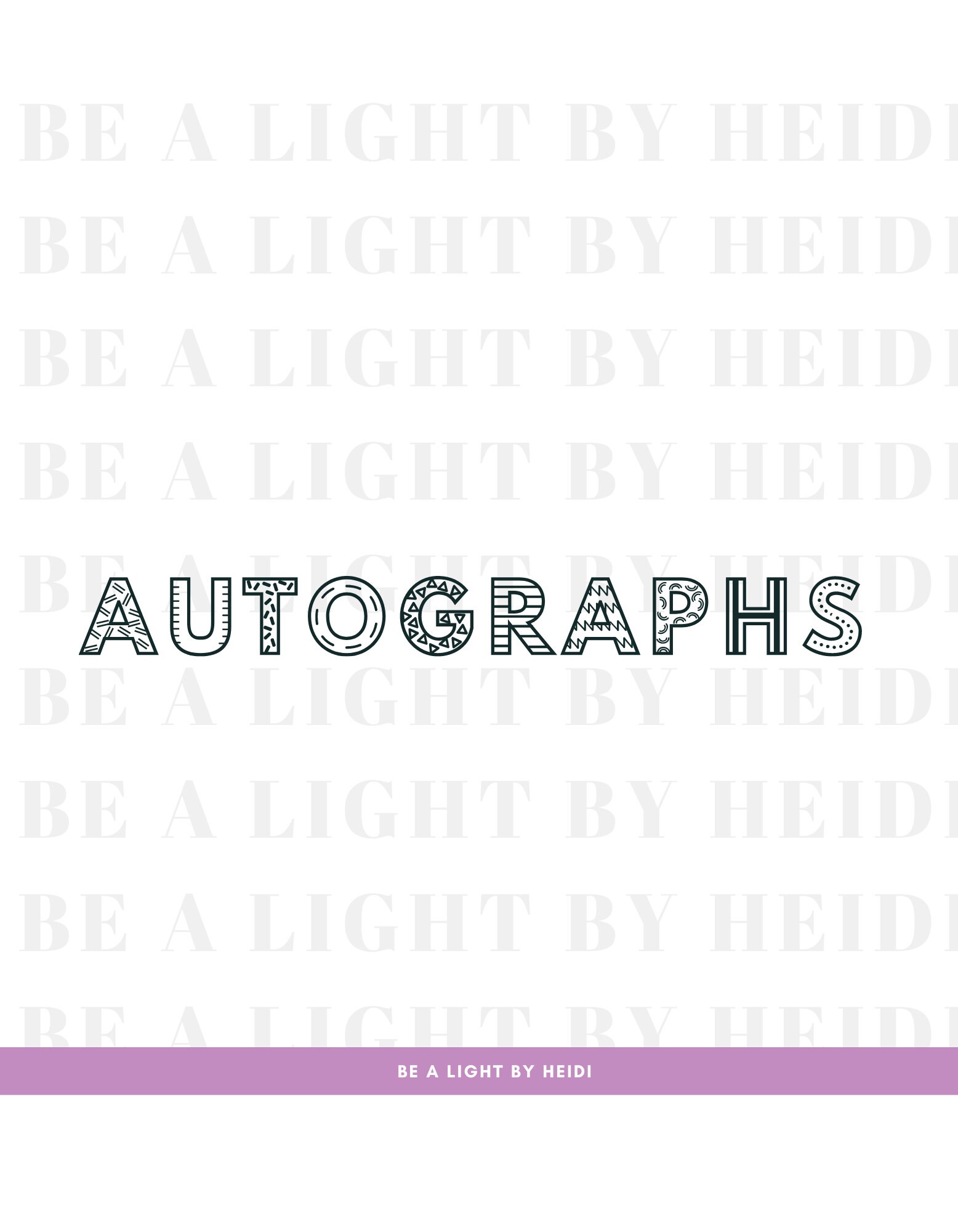Autographs - SVG & PNG Digital File Instant Download - Etsy
