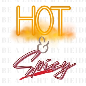 Hot & Spicy -- PNG and SVG Digital File Instant Download - Etsy