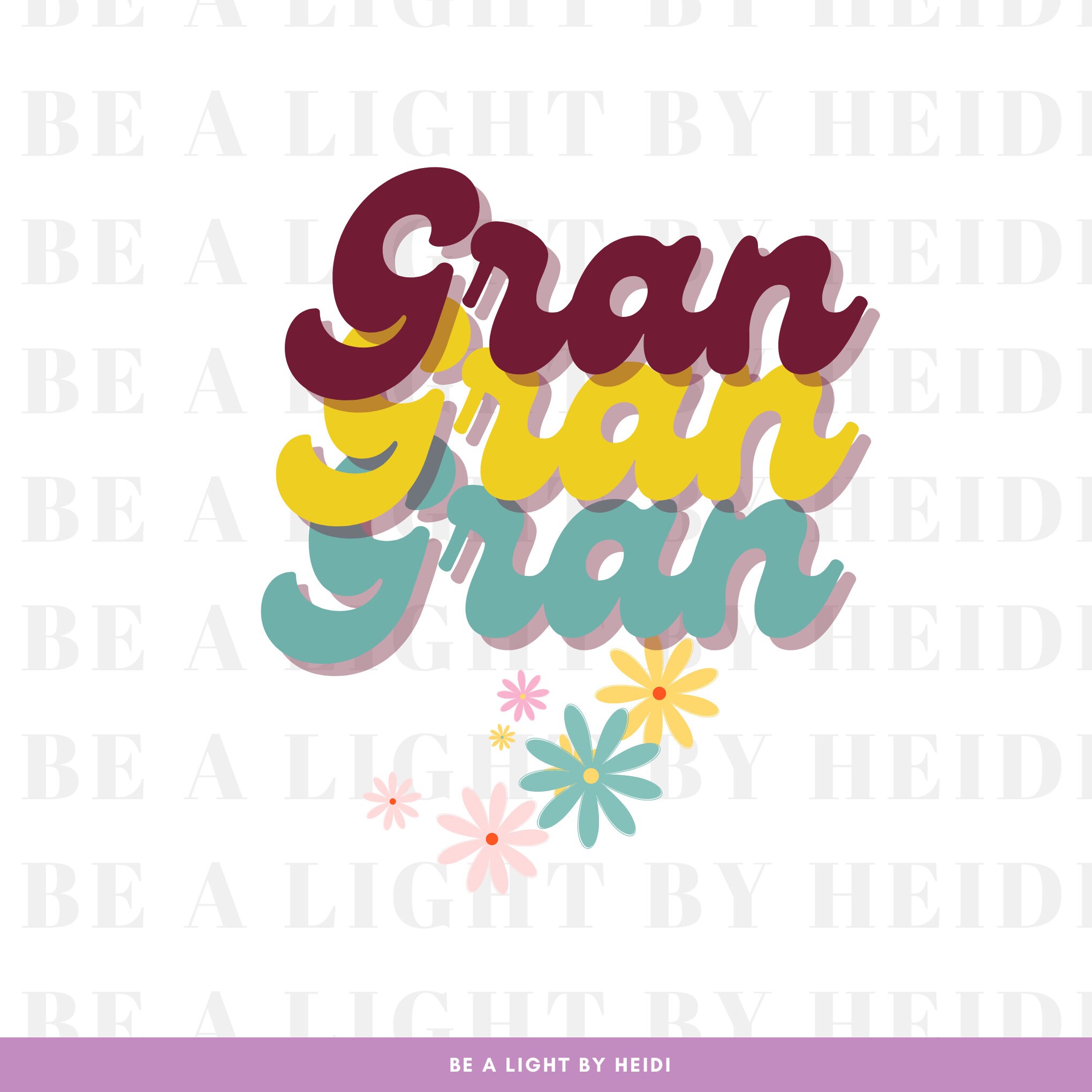 Gran - Retro Style SVG & PNG Digital File Download - Etsy