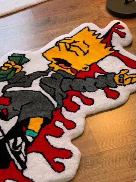 Bart Simpson Rug - Etsy