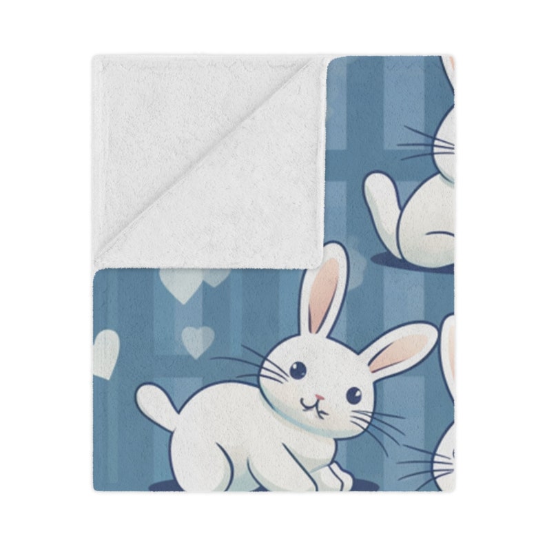 Cute Fuzzy Bunnies Blanket - Etsy
