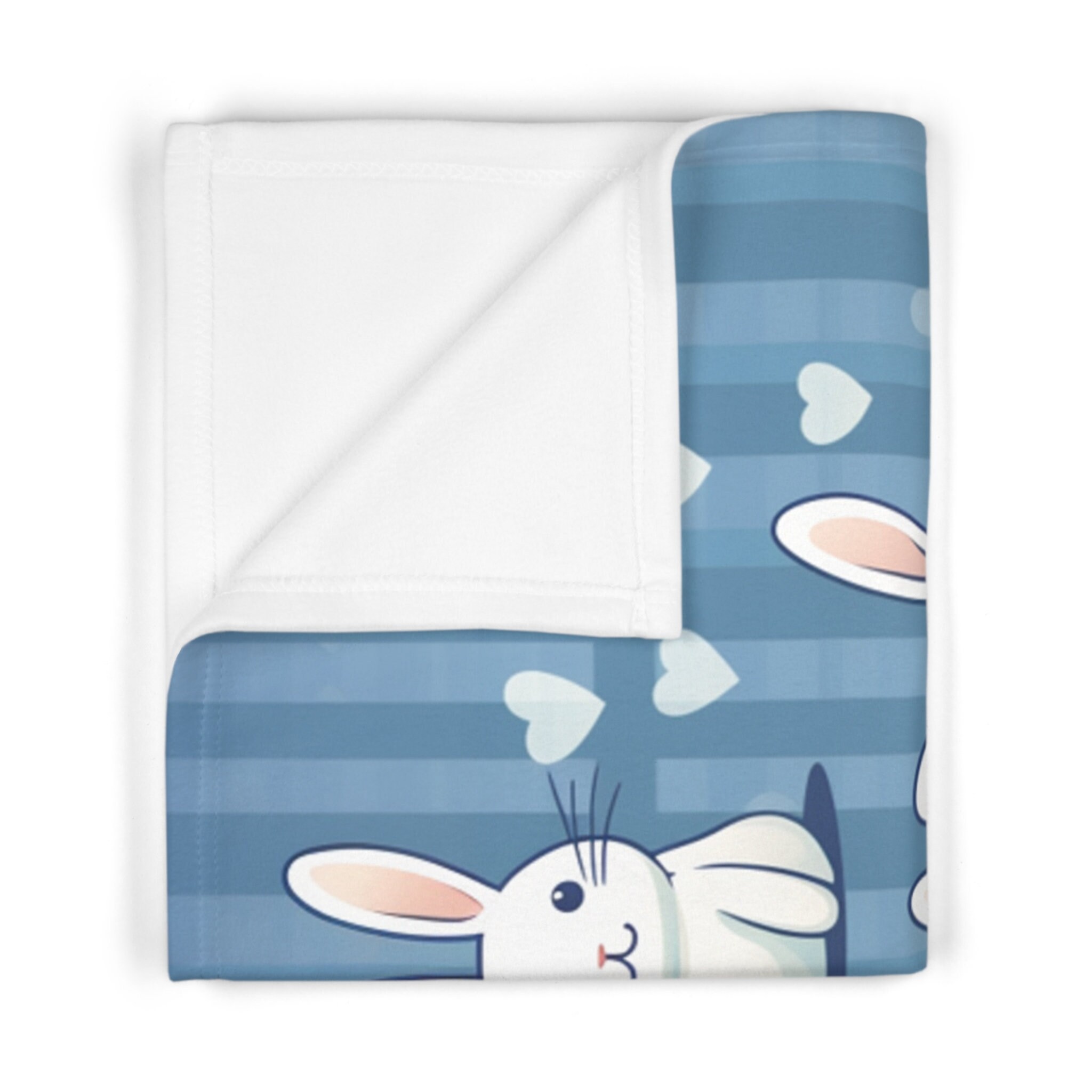 Soft Fleece Baby Blanket With Adorable Bunny Design Cozy, Cuddly ...