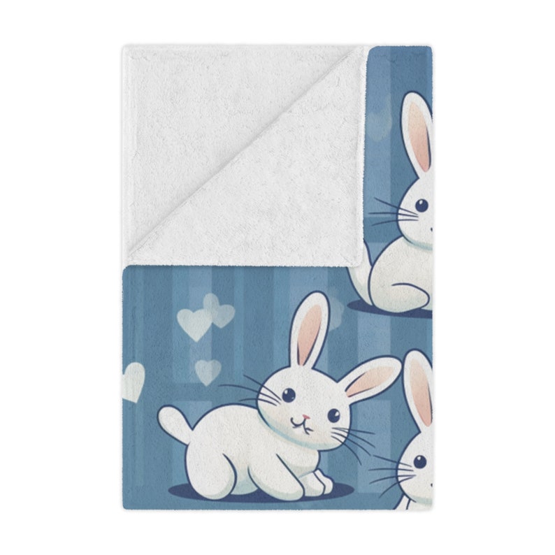 Cute Fuzzy Bunnies Blanket - Etsy