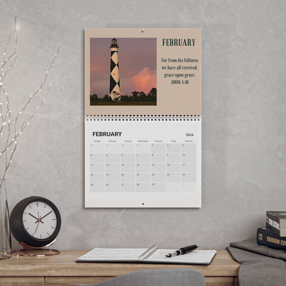 OBX Lighthouses and Scriptures Calendar 2024 Bodie Island, Cape ...