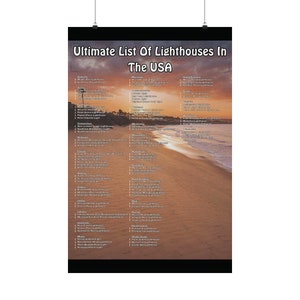 Ultimate List of Lighthouses in the US - Etsy