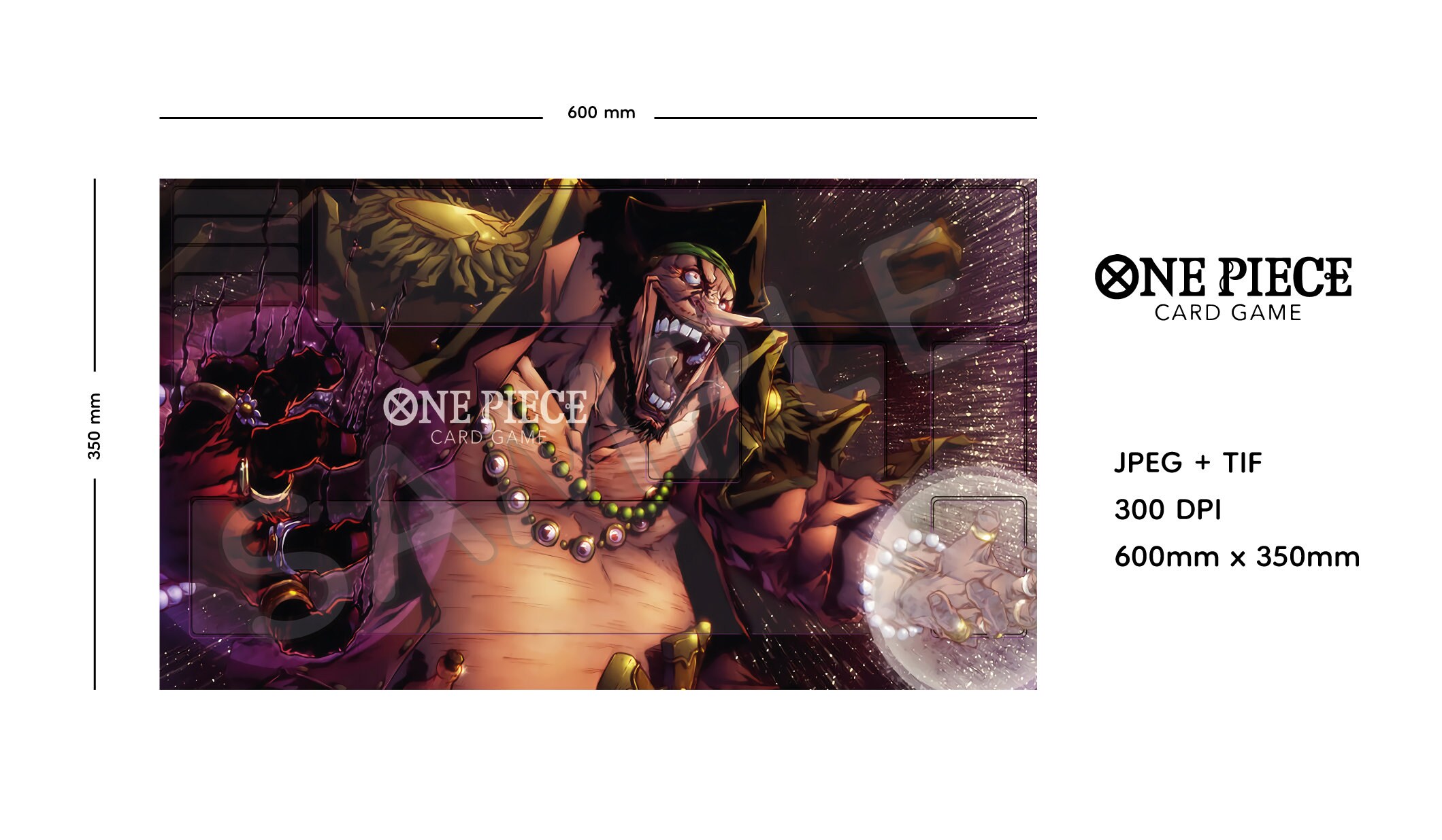 Kurohige One Piece Card Game Playmat - Etsy