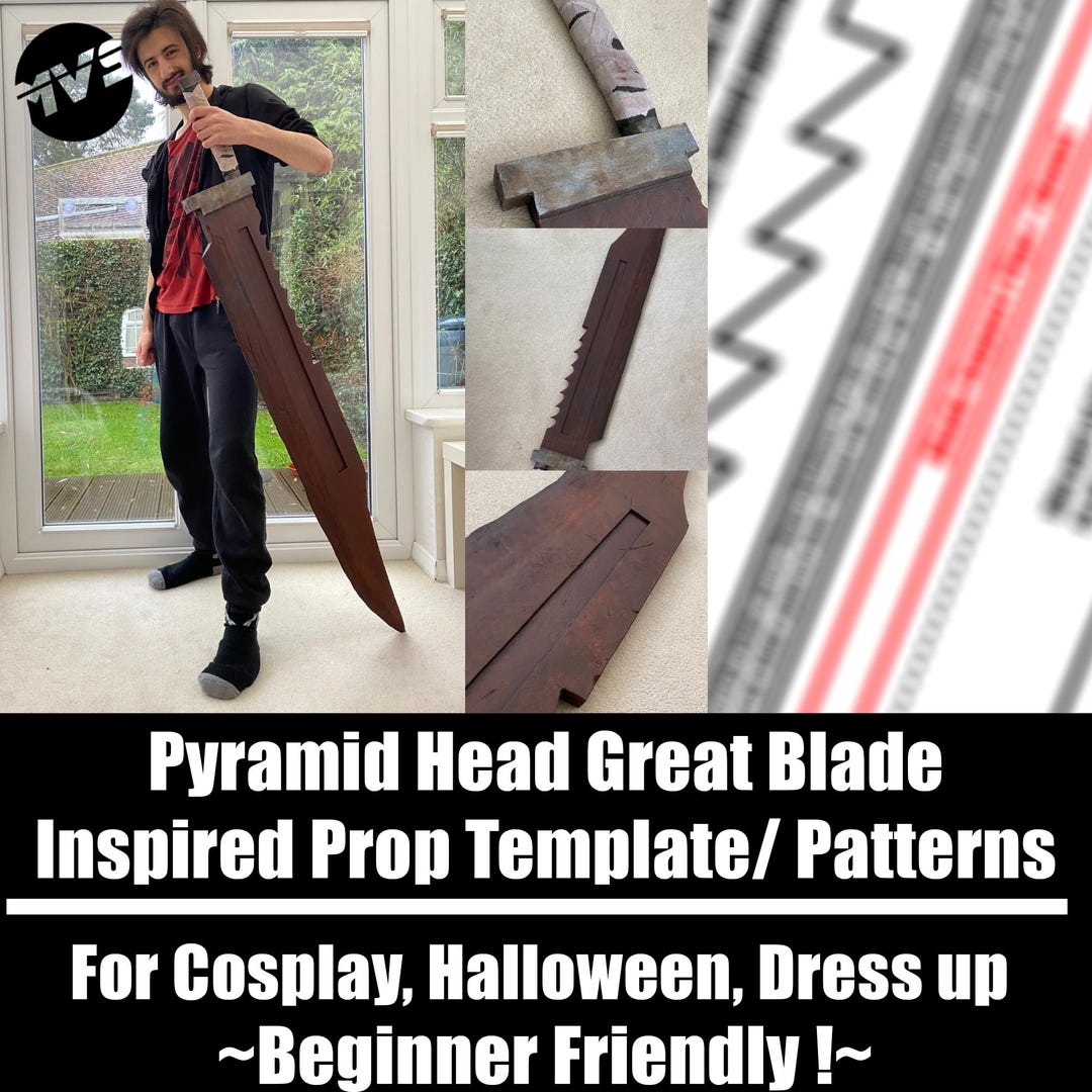 Pyramid Head Great Blade Inspired Templates | Patterns for Cosplay ...