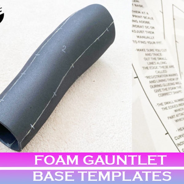 Foam Gauntlet Template - Etsy