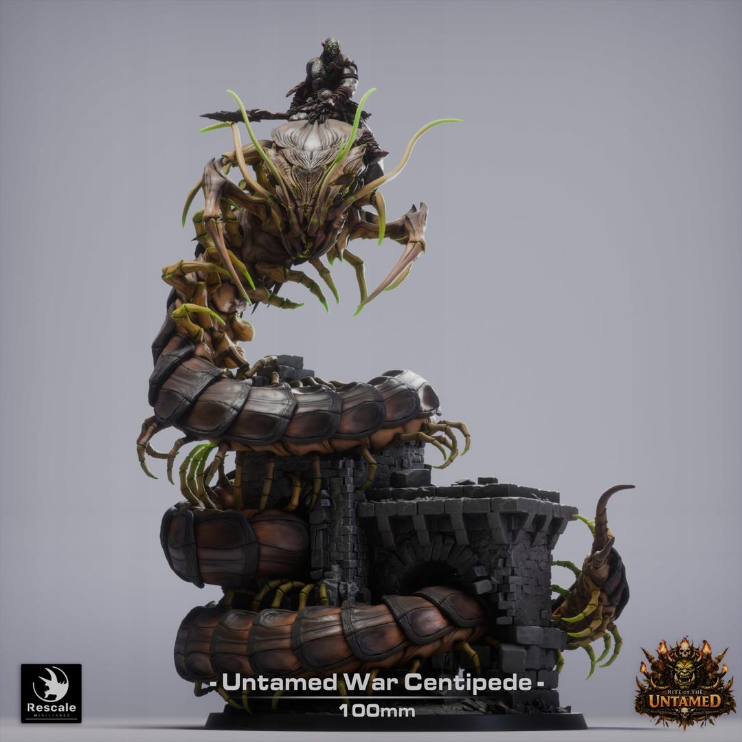 War Centipede - Untamed- Dungeons and Dragons - RPG Tabletop Miniature ...