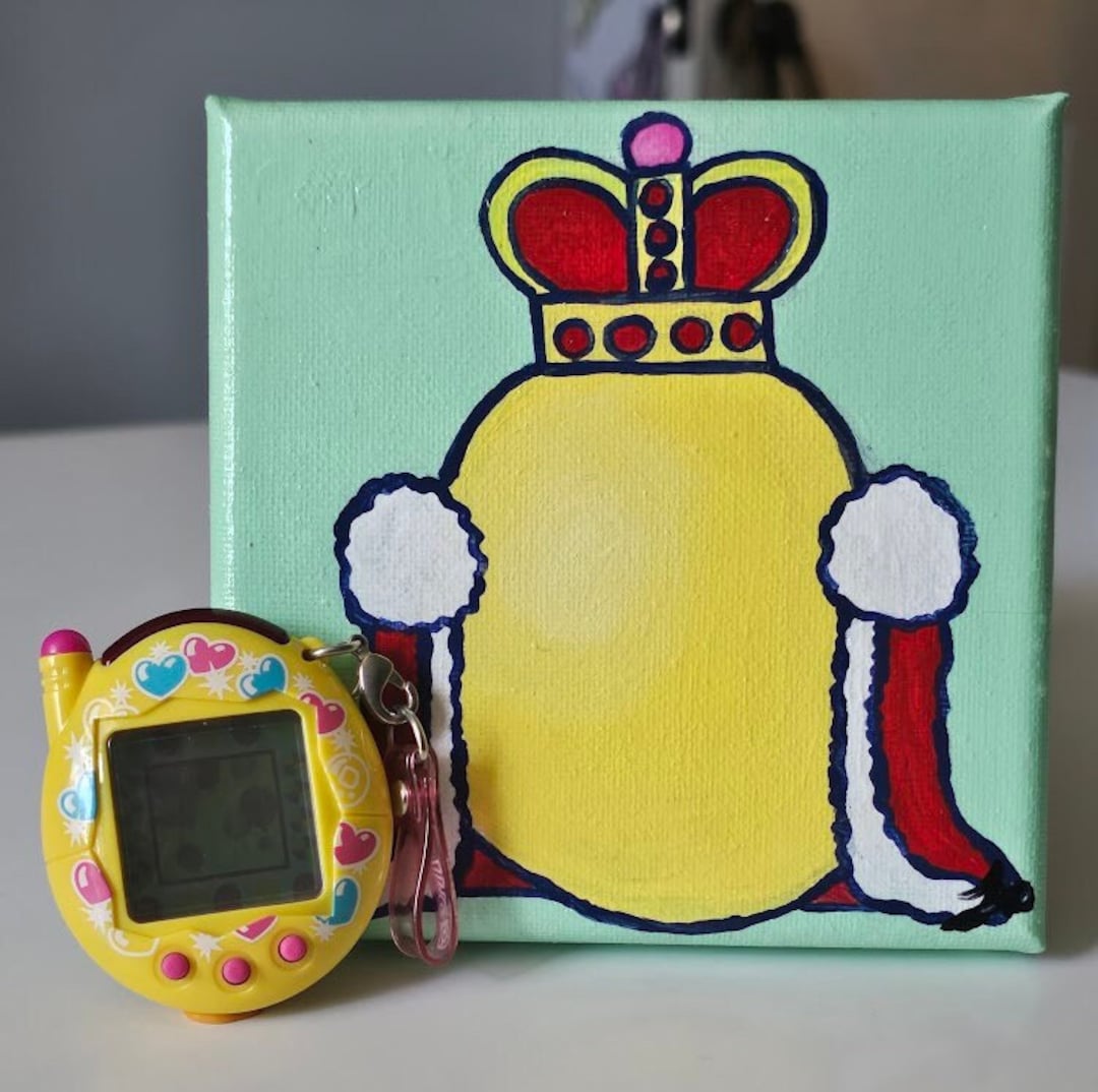 Tama King Painting | Tamagotchi | Wall Decor - Etsy