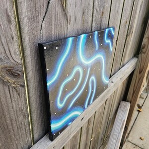 Neon Lines Painting | Wall Decor | Home - Etsy