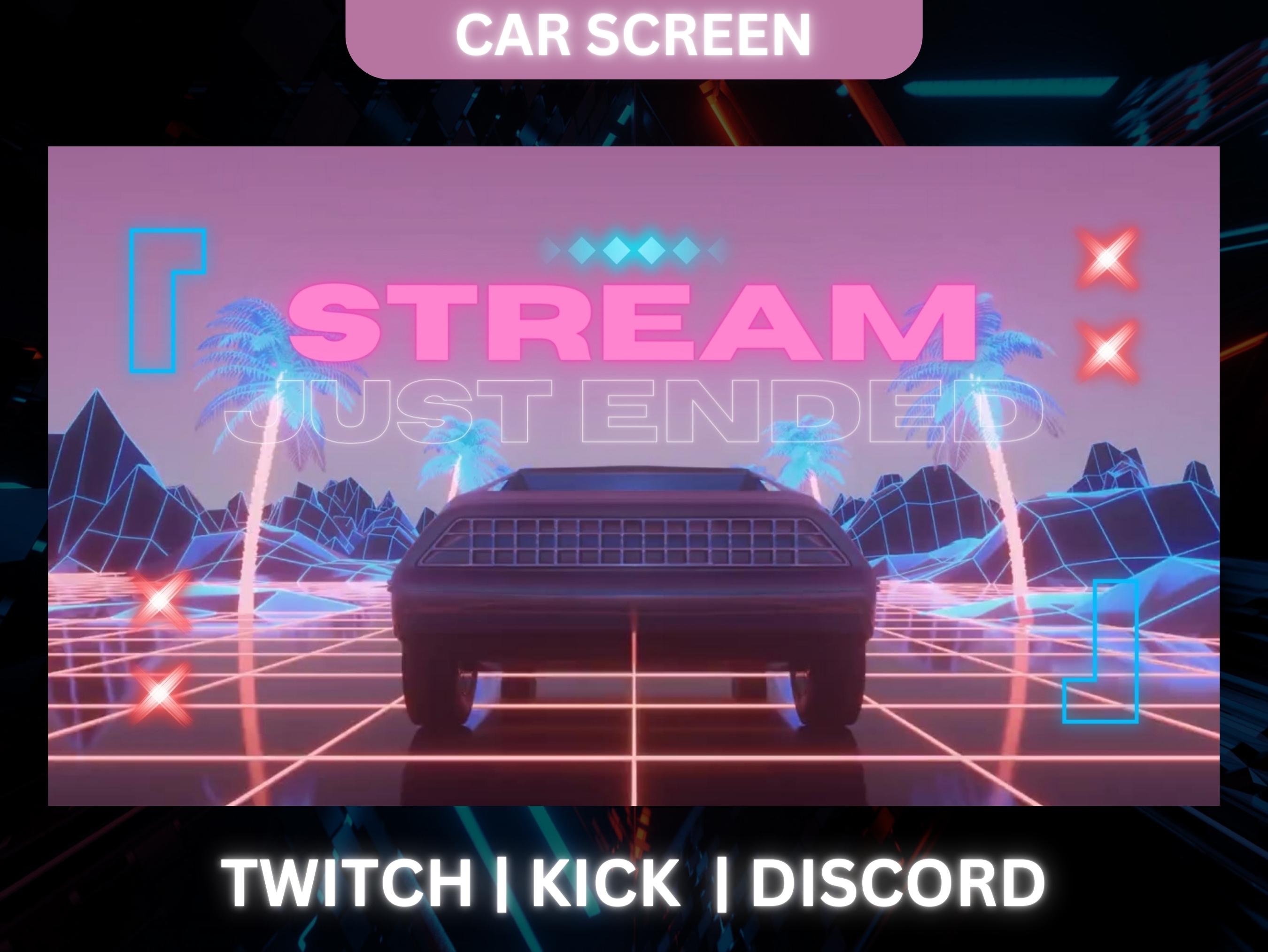 Car Twitch Overlay Pack Racing Stream Package With Screens Panels for ...