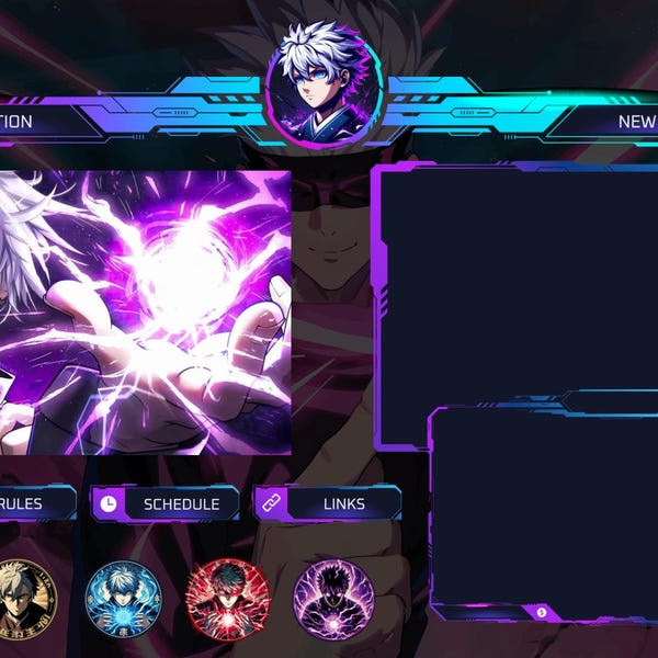Anime Twitch Overlay - Etsy