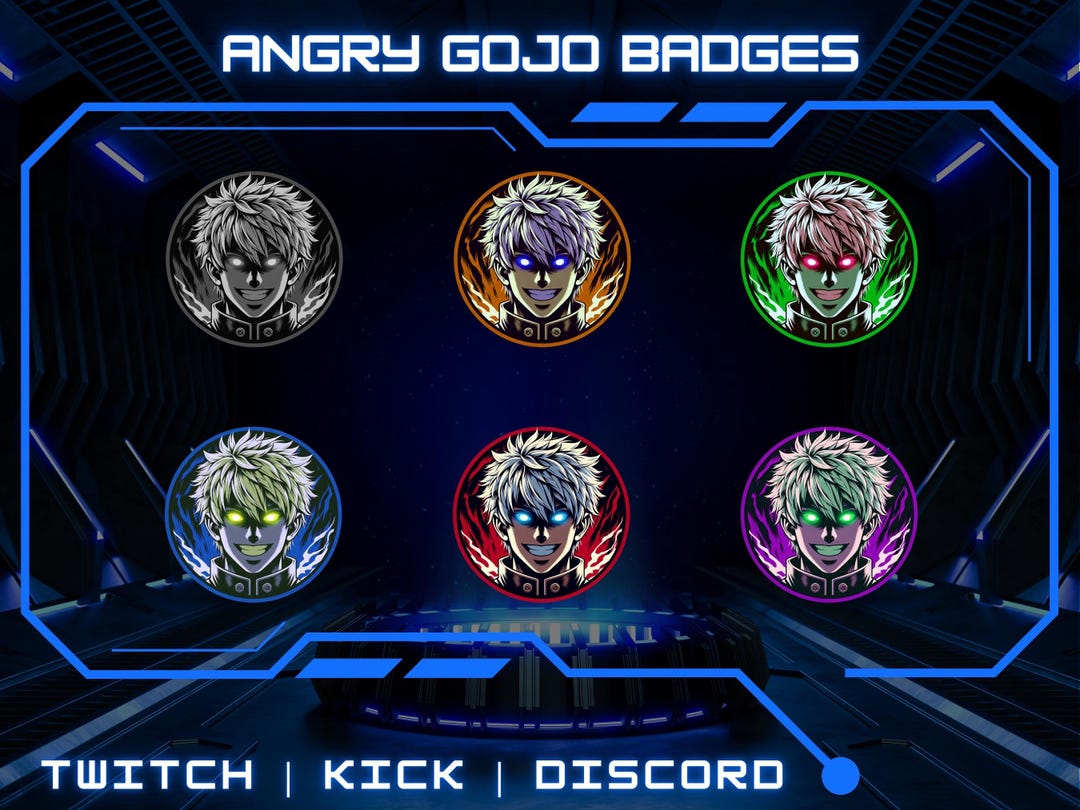 Twitch Angry Anime Sub Badges | 6 Badges | Rage Badges | Fictional ...