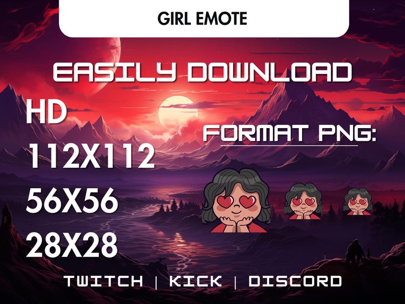 Cute Girl Emotes Bundle | Twitch & Discord Emotes | Cute Lady Facial ...