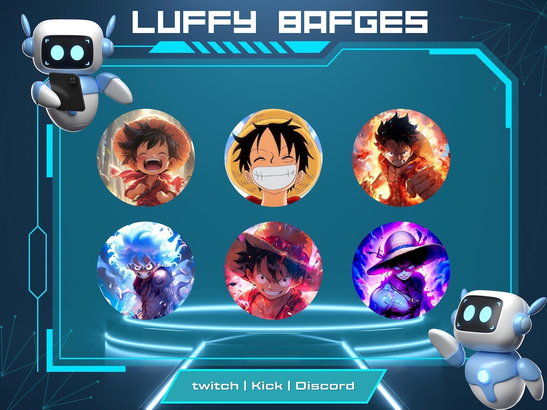 Luf-fy Badges Available for Twitch and Discord Pay-to-use Badges Anime ...