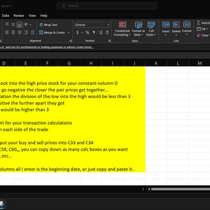 Pairs Trading Strategy... an Excel Program - Etsy