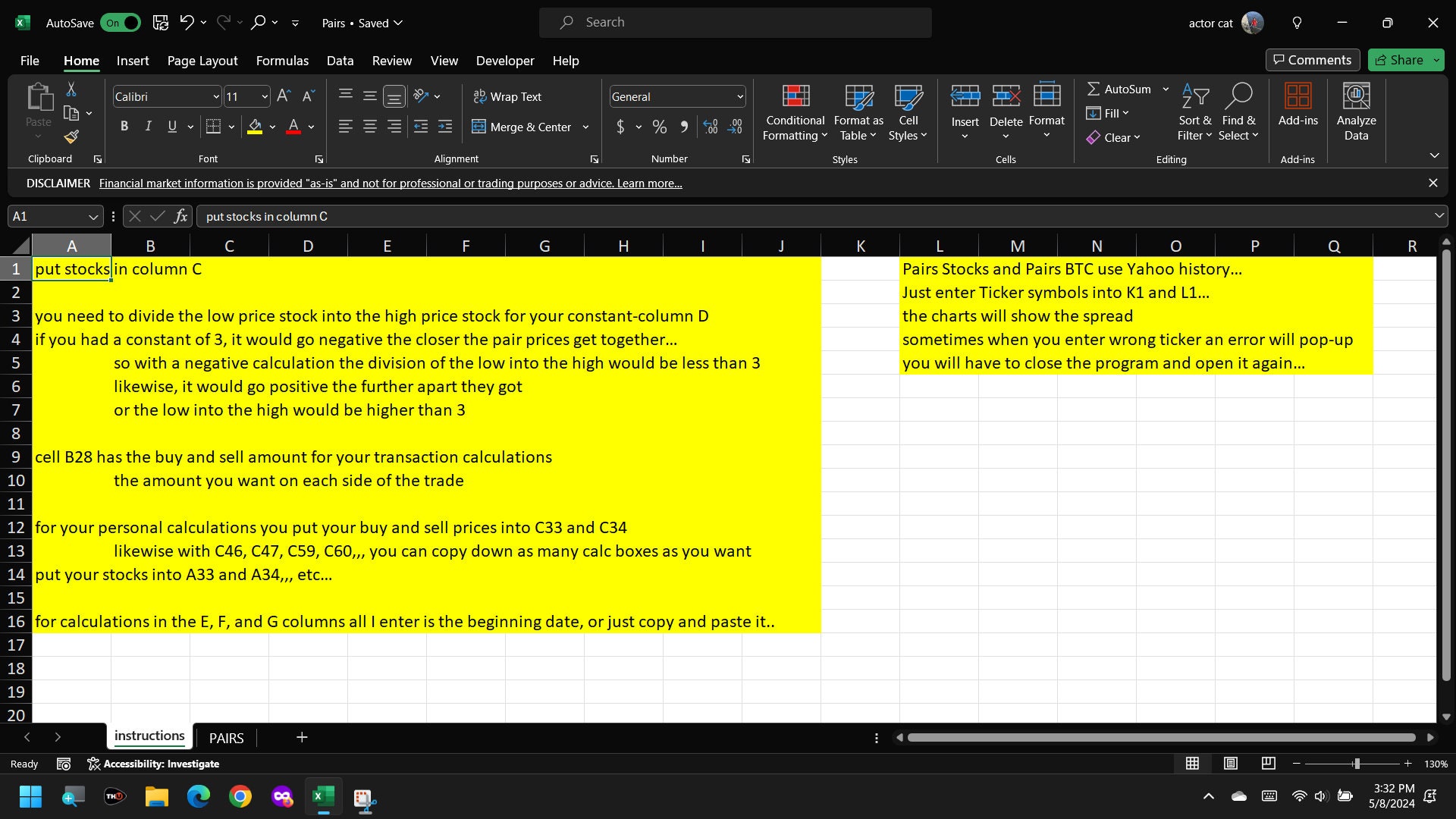 Pairs Trading Strategy... an Excel Program - Etsy