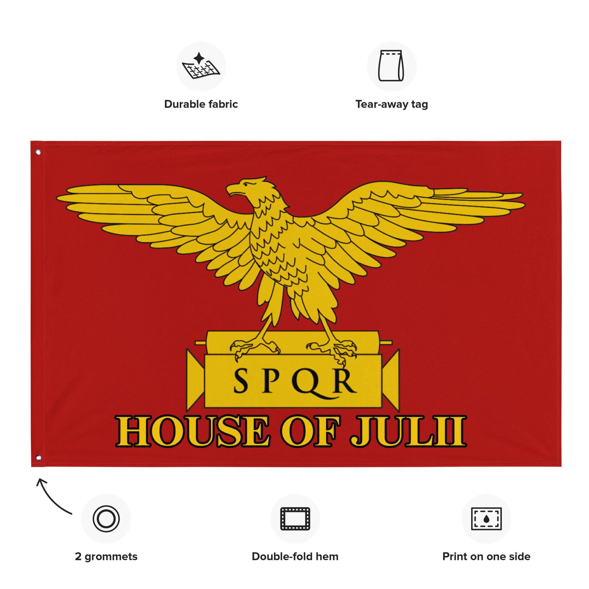 Roman Empire House of Julii Flag - Etsy