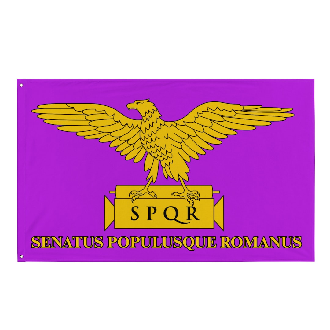 Roman Empire SPQR Flag - Etsy