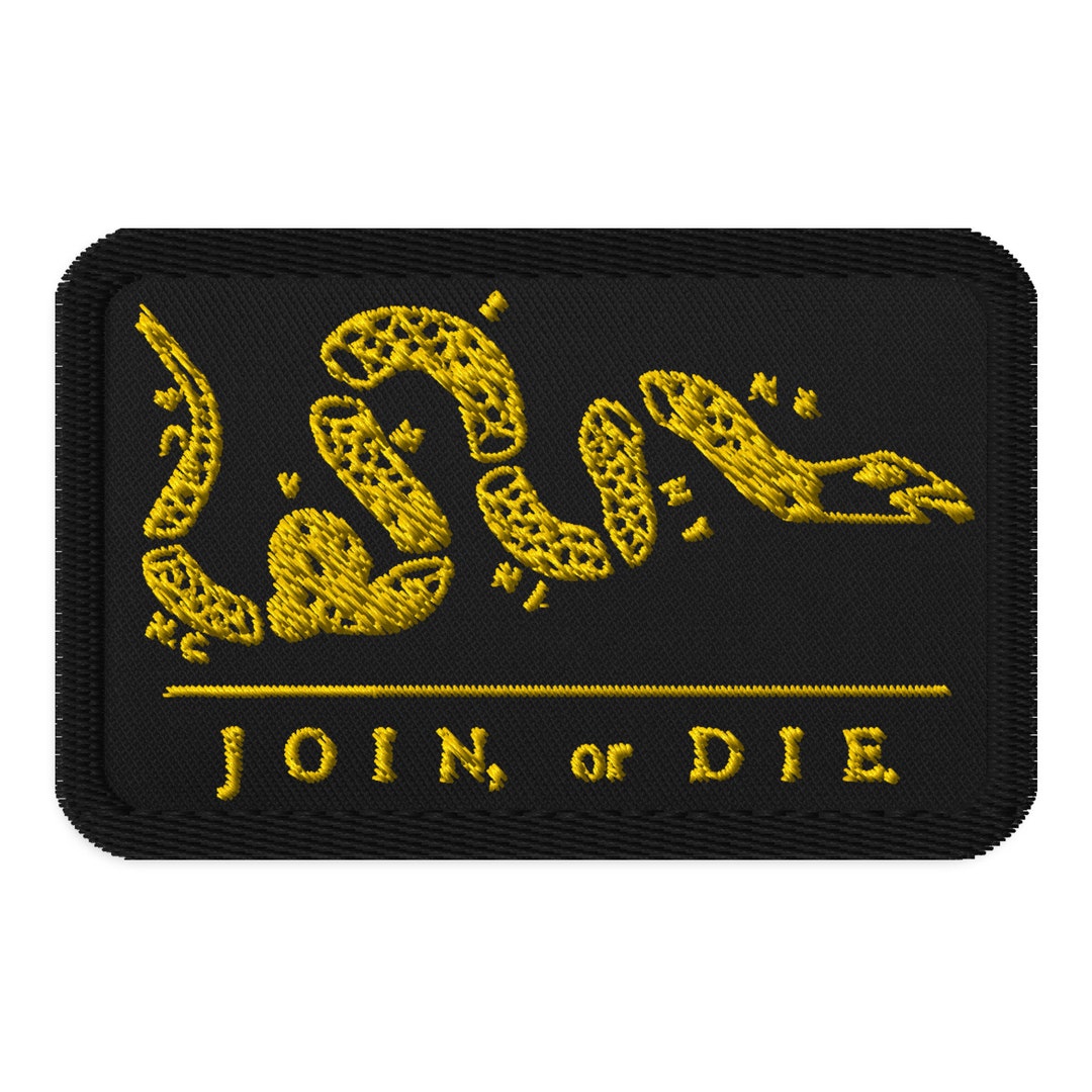 Join or Die Embroidered Patch - Etsy
