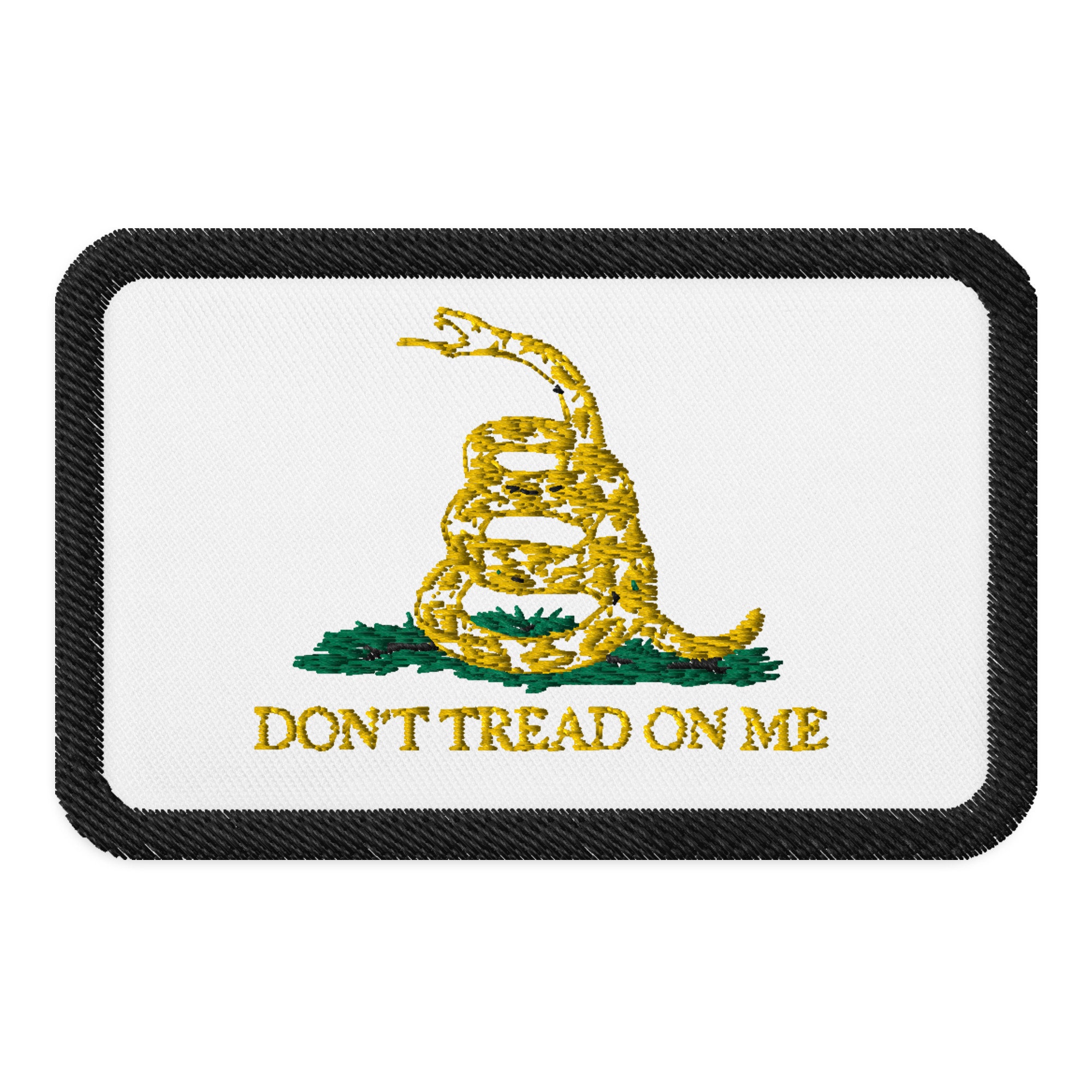 Gadsden Flag Reversed Color Embroidered Patch - Etsy
