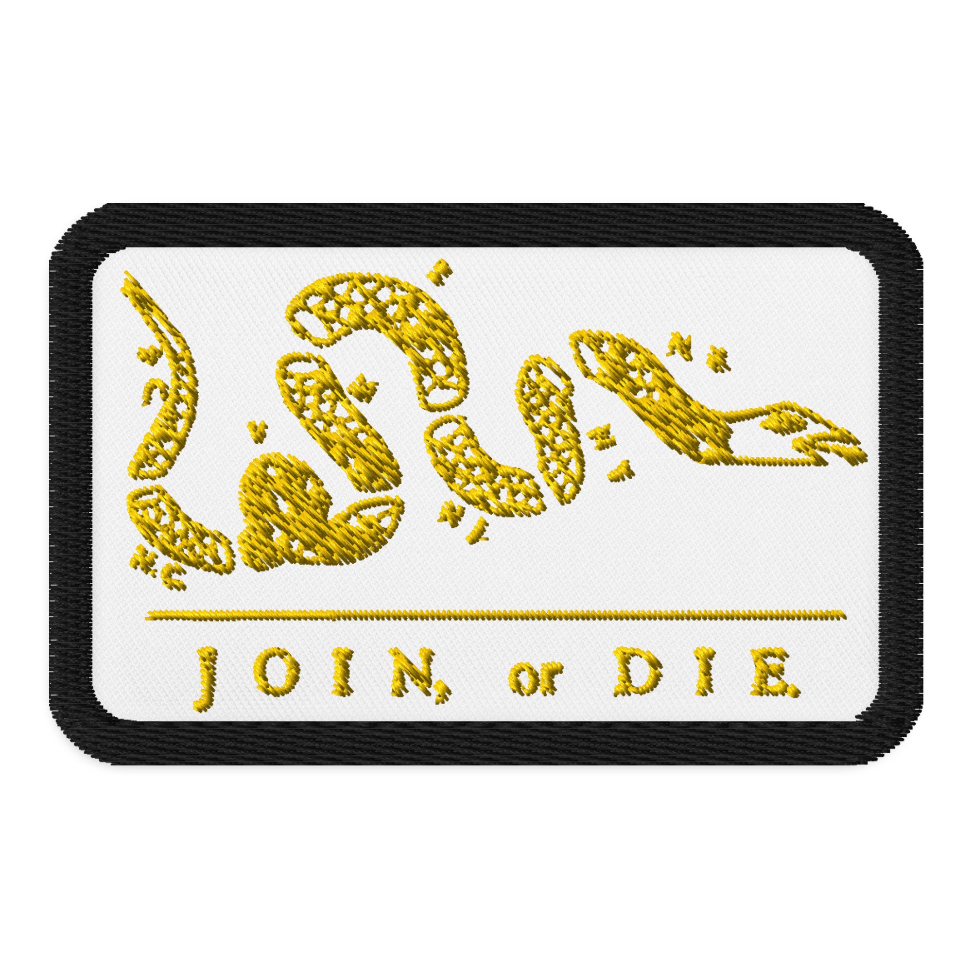Join or Die Embroidered Patch - Etsy