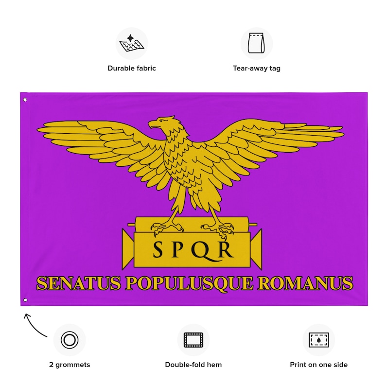 Roman Empire SPQR Flag - Etsy