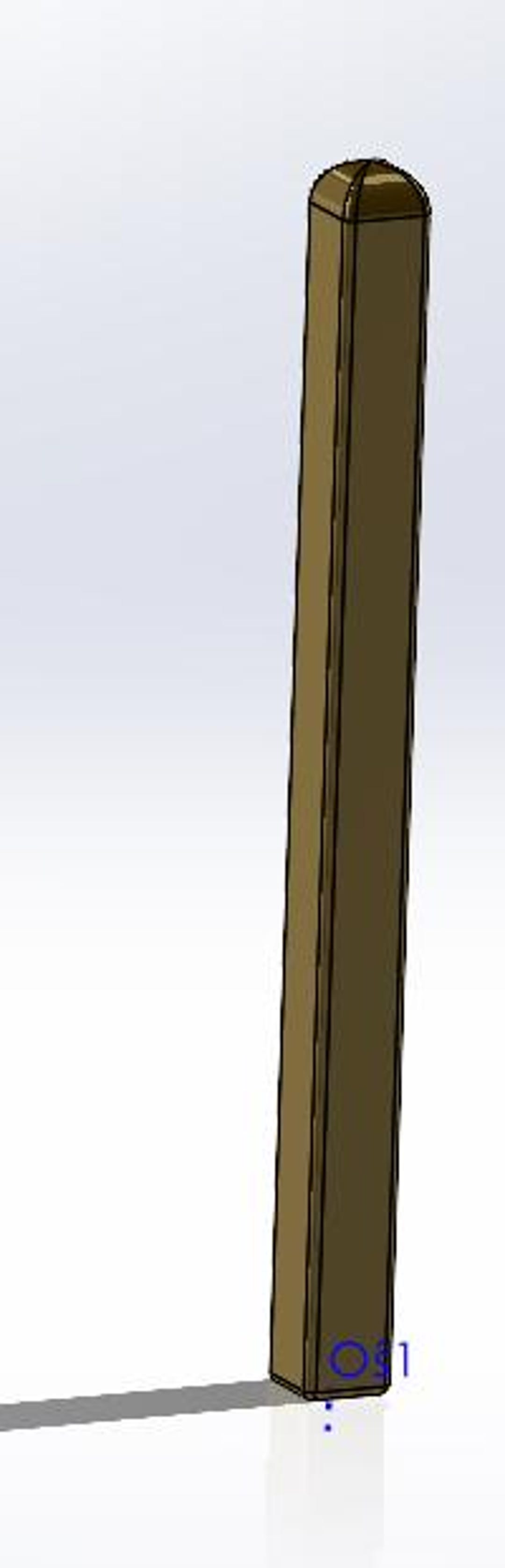 Wooden Pole (v2) 3d Model for Maquette - Etsy
