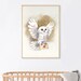 Snowy Owl Print Wizard Poster Wizard Print Wizarding Nursery Decor ...