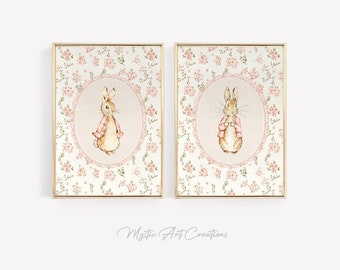 Beatrix Potter Nursery Prints Peter Rabbit Nursery Decor Vintage ...