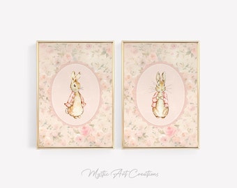 Peter Rabbit Nursery Decor Vintage Peter Rabbit Prints Beatrix Potter ...