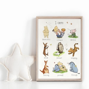Winnie the Pooh Print Classic Winnie the Pooh Nursery Decor Winnie the ...