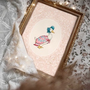 Peter Rabbit Nursery Decor Vintage Pink Floral Peter Rabbit Prints ...